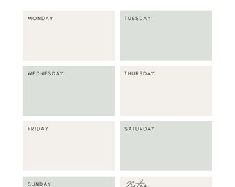 Boho Aesthetic Weekly Planner - Etsy