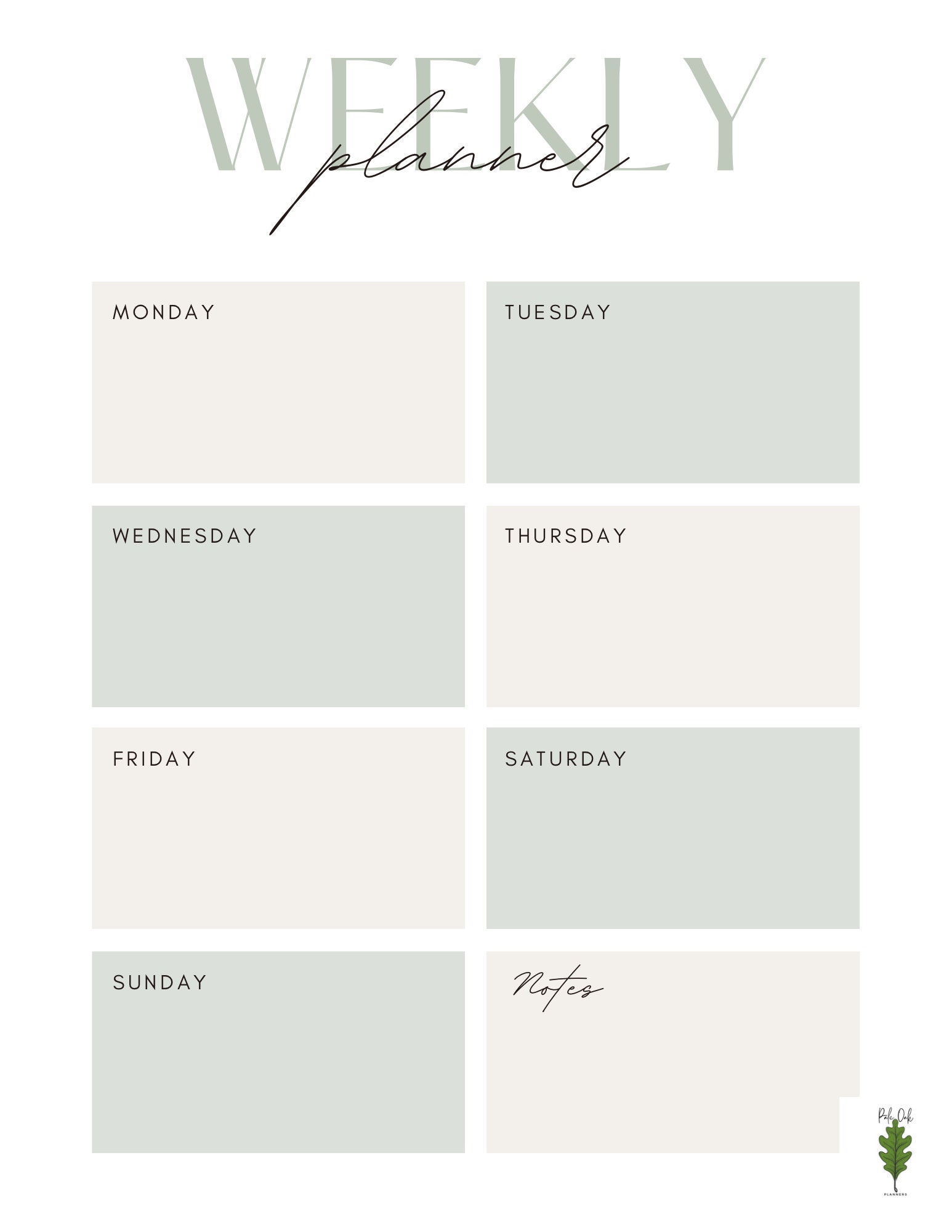 Boho Aesthetic Weekly Planner - Etsy