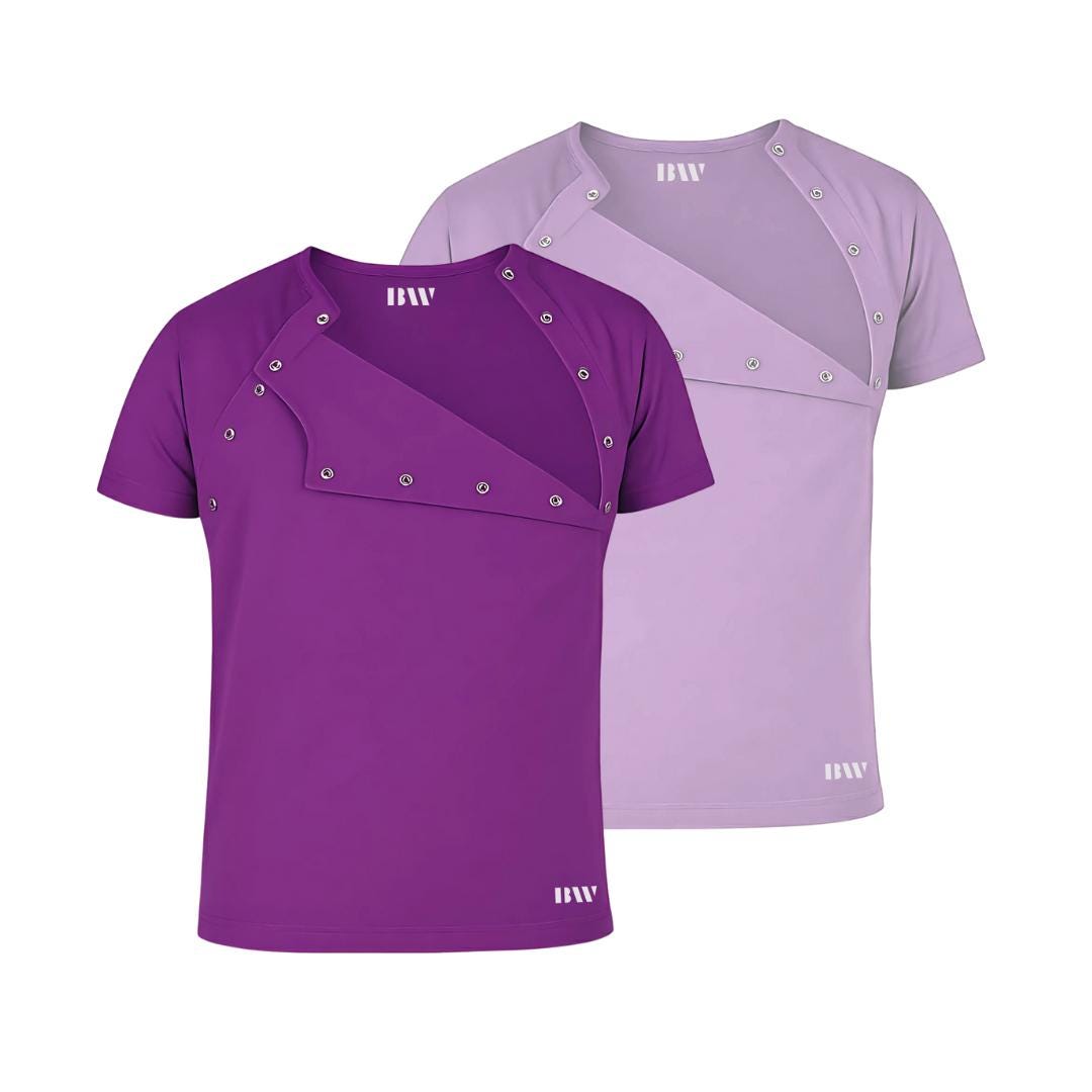 Chemotherapy Dialysis Port Access Thick Warm T-shirt With Chest Port ...