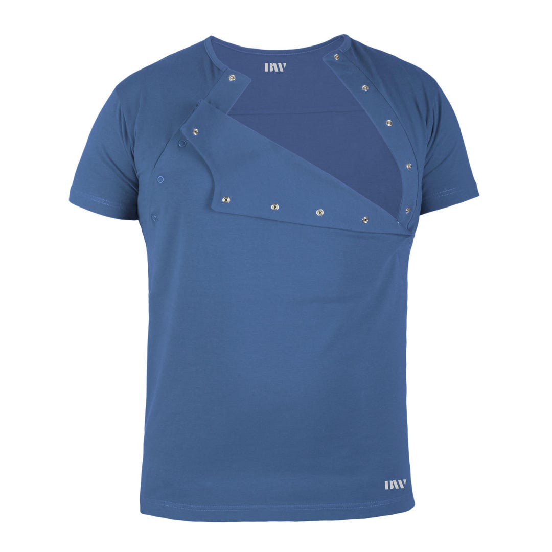 Chemotherapy Dialysis Port Access Thick Warm T-shirt With Chest Port ...