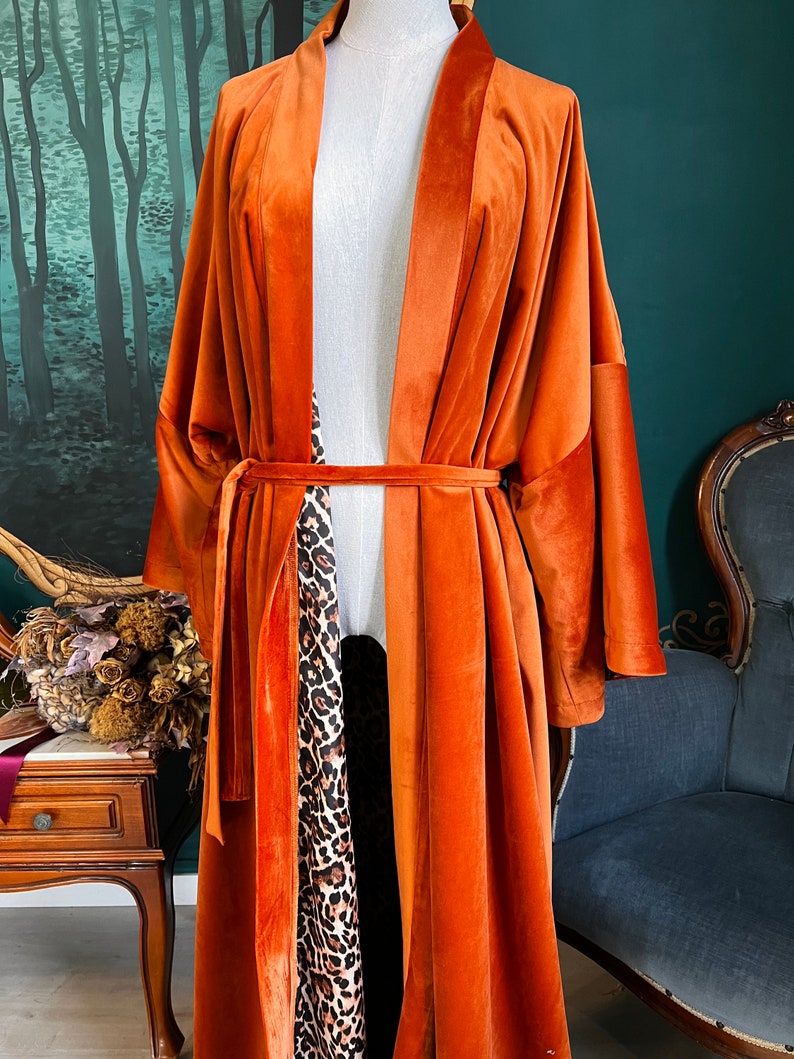 Kimono, Artisan Kimono, Kimono Dress, Velvet Kimono, Autumn Kimono ...