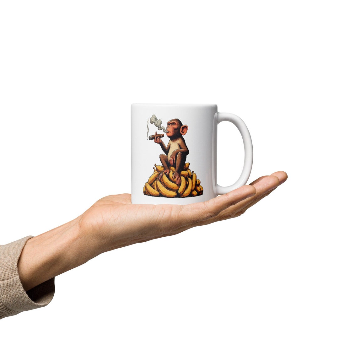 Monkey Smoking Cigar Mug - Etsy
