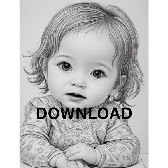 20 Realistic High-quality Digital Coloring Pages for Kids and Adults ...