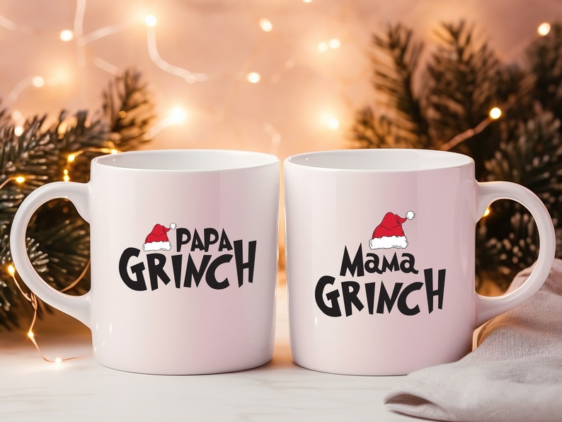 Familia Grinch SVG, Papá Grinch, Mamá Grinch, Bebé Grinch, Camiseta ...