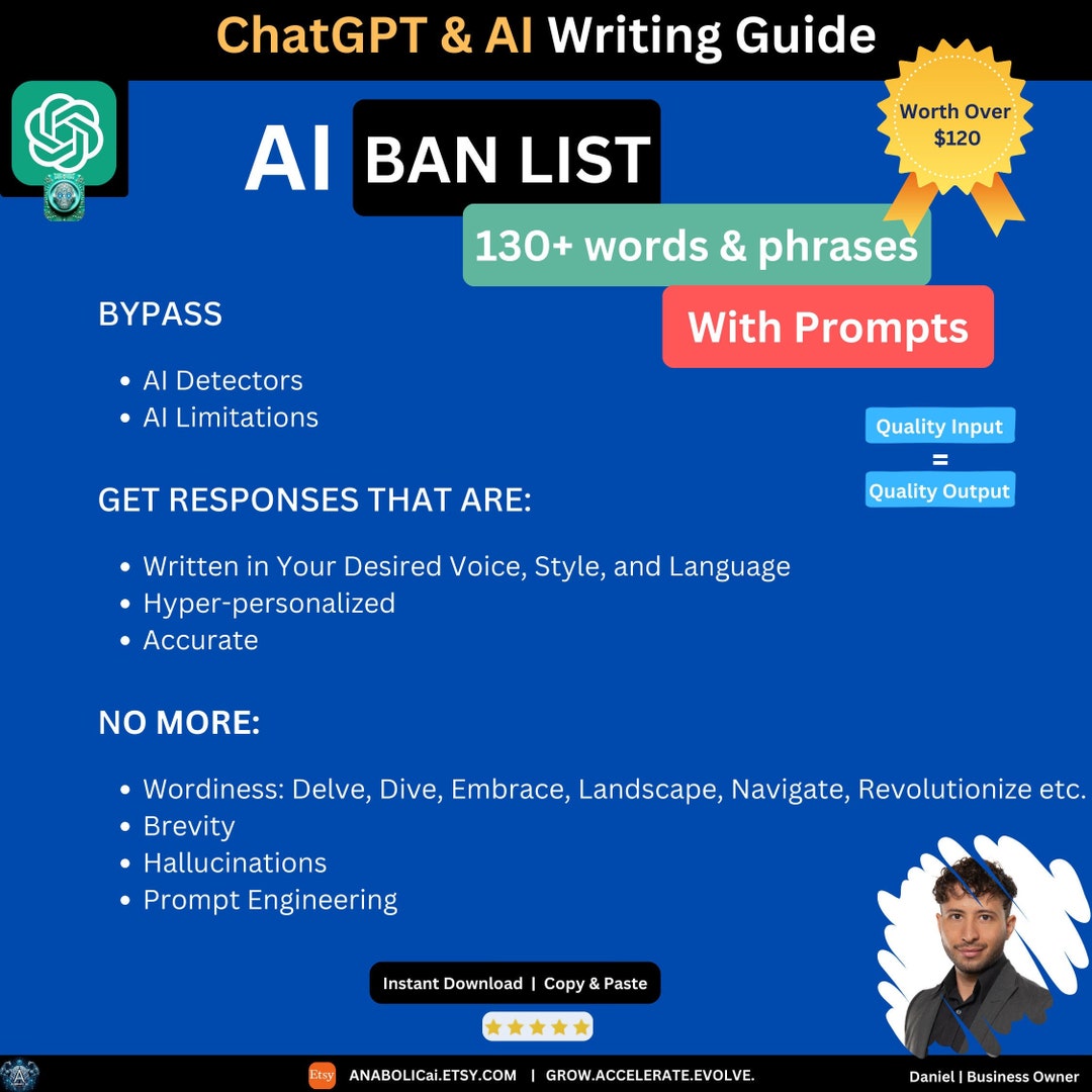 Chatgpt AI Ban List for Natural Writing: 130+ Common Words and Phrases ...