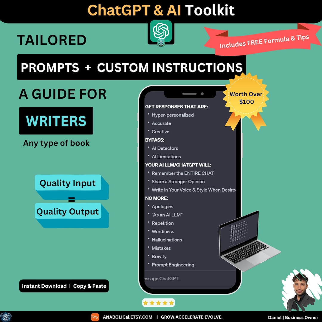 AI & Chatgpt Toolkit for Book Writing: Personalized Guide for Writers ...
