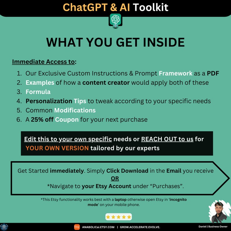 Chatgpt AI Guide for Content Creators: Prompts and Custom Instructions ...