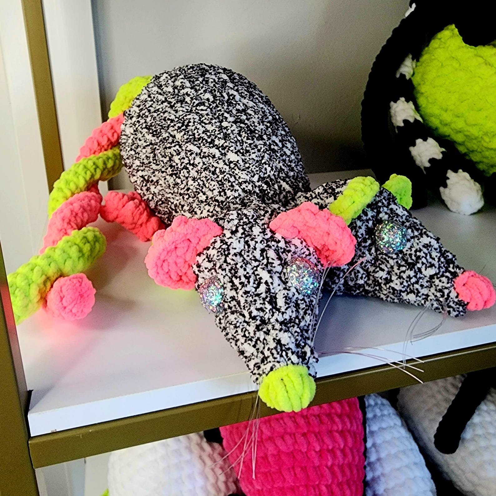 Two Headed Lab Rat Crochet Pattern, Halloween Valentines Day Amigurumi ...