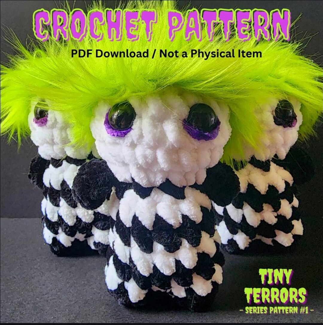 PDF * TINY * Terrors Series Pattern #1 Crochet Pattern, Instant ...
