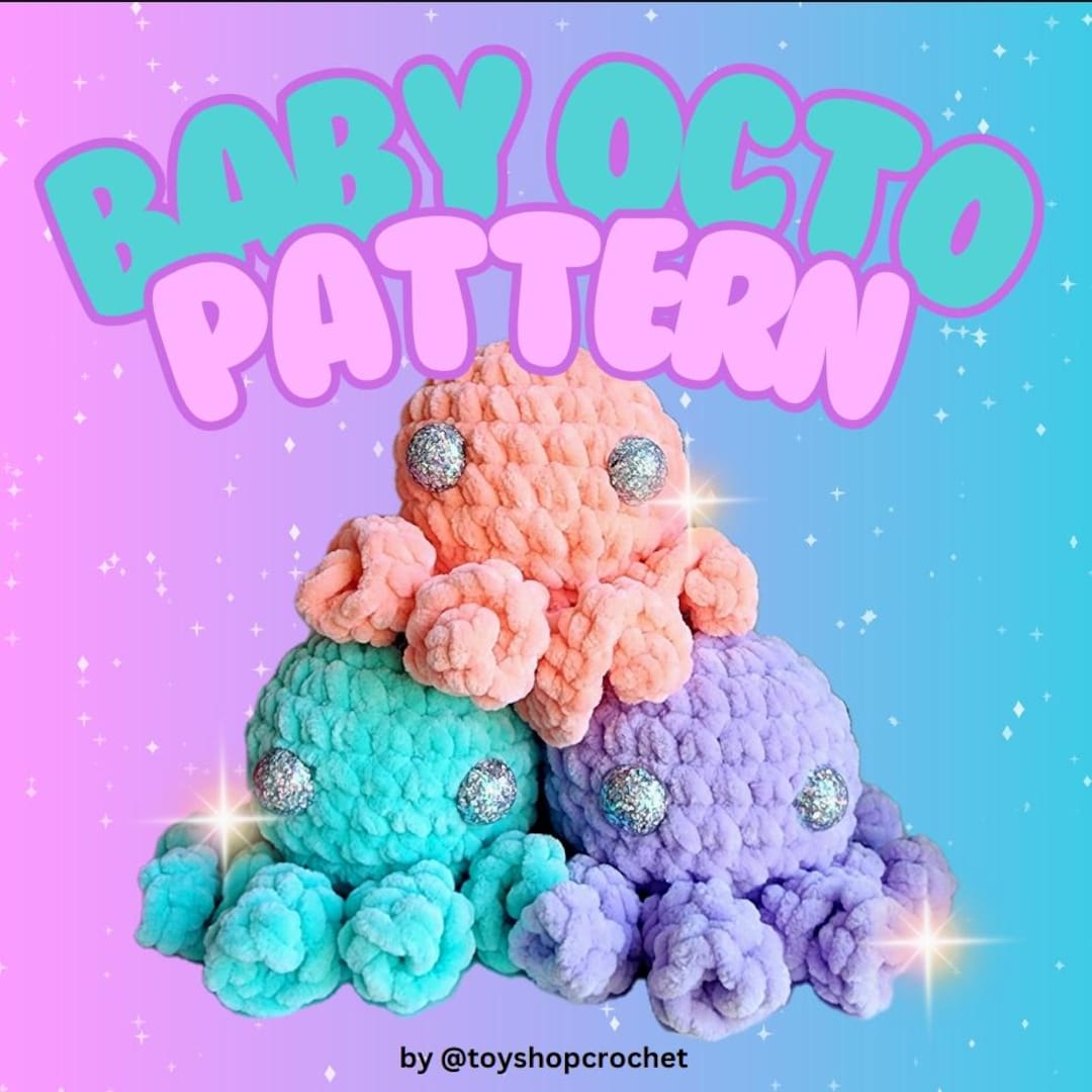 Baby Octo Crochet Pattern Instant Download, Birthday, Amigurumi (PDF ...