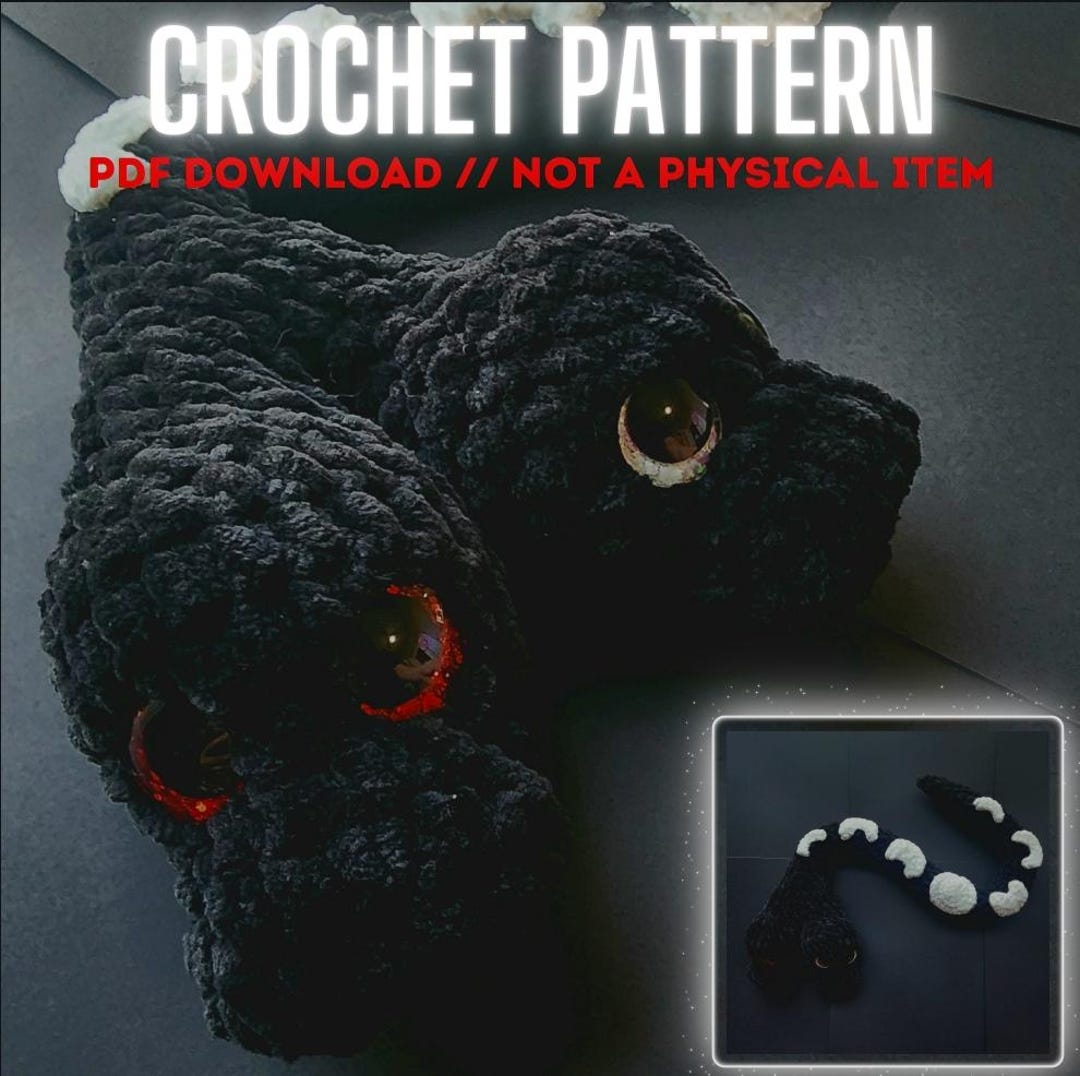 PDF Eclipse the Two Headed Snake Crochet Pattern Pack, Instant Download ...