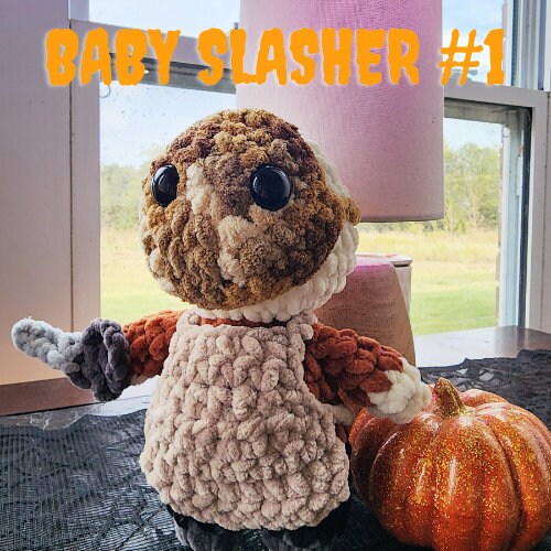Baby Slasher Plush Toy Amigurumi Crochet Handmade - Etsy