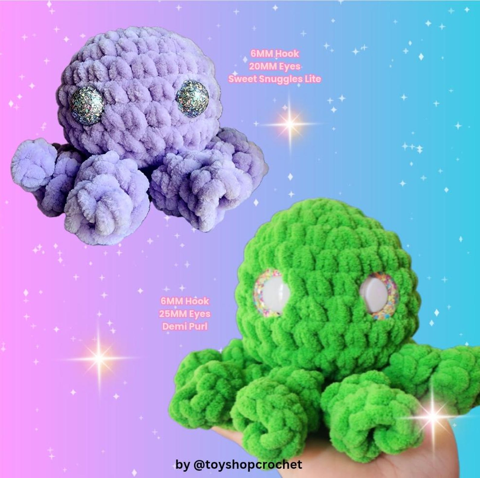 Baby Octo Crochet Pattern Instant Download, Birthday, Amigurumi (PDF ...