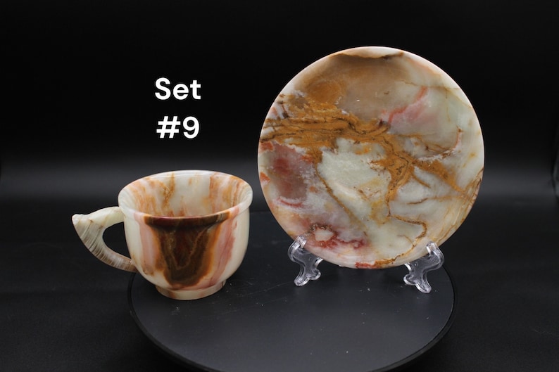 Green Onyx Tea Cup With Saucer Set | Hand Carved Tea Cup | Tea Cup Set ...