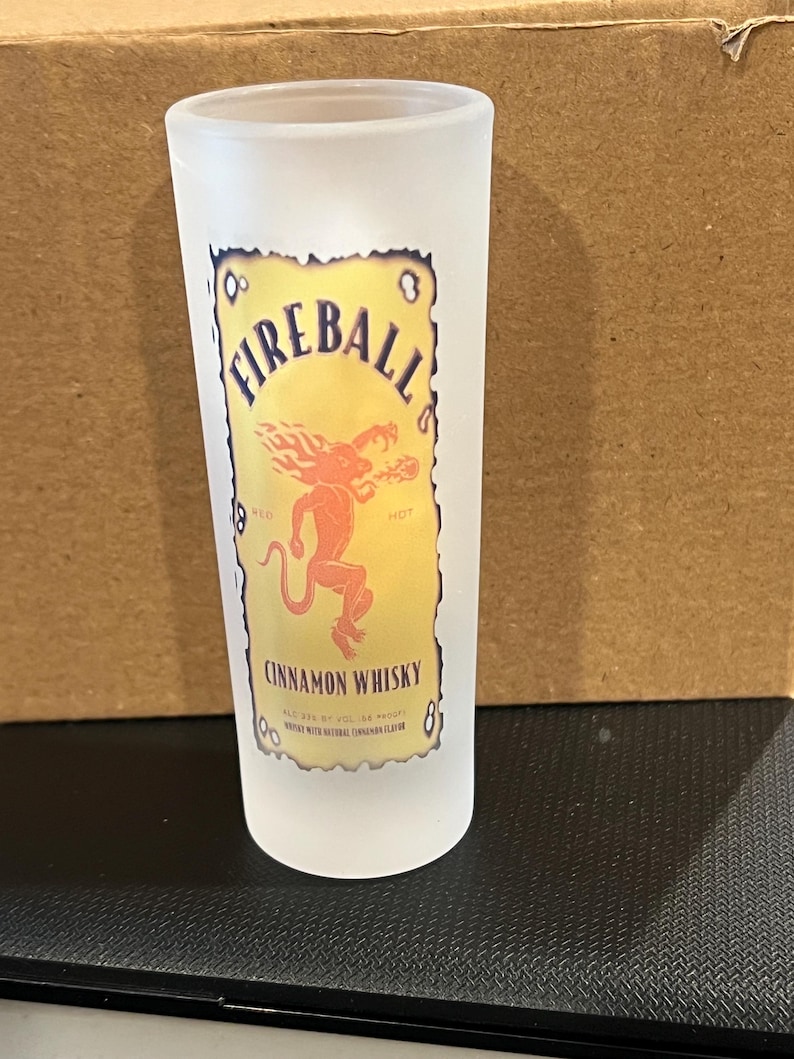 Fireball Cinnamon Whisky 8 Oz Hip Flask & 3 Oz Shot Glass Set - Etsy