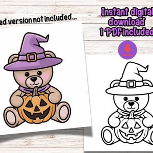 Bold & Easy Halloween Coloring Pages for Adults and Kids, Halloween ...