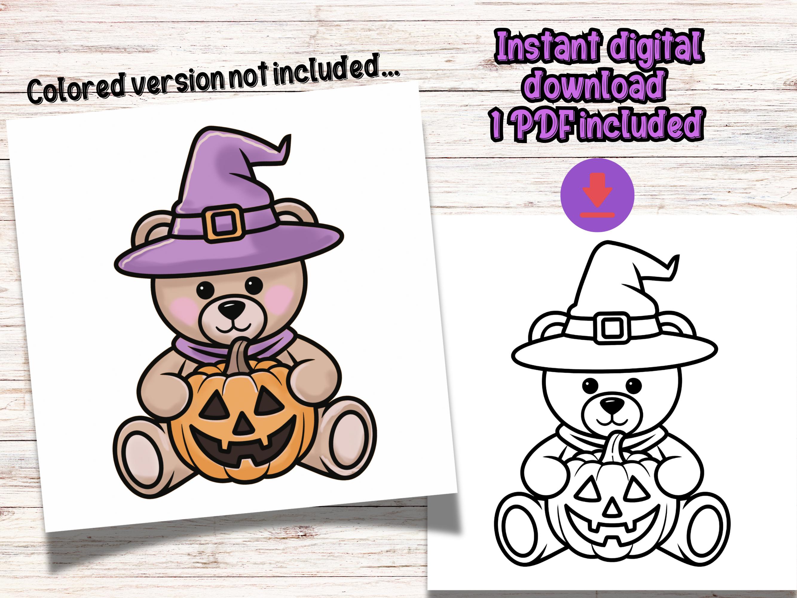 Bold & Easy Halloween Coloring Pages for Adults and Kids, Halloween ...