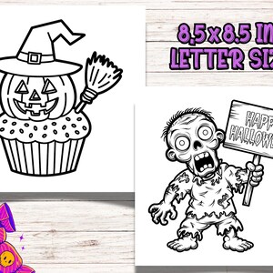 Bold & Easy Halloween Coloring Pages for Adults and Kids, Halloween ...