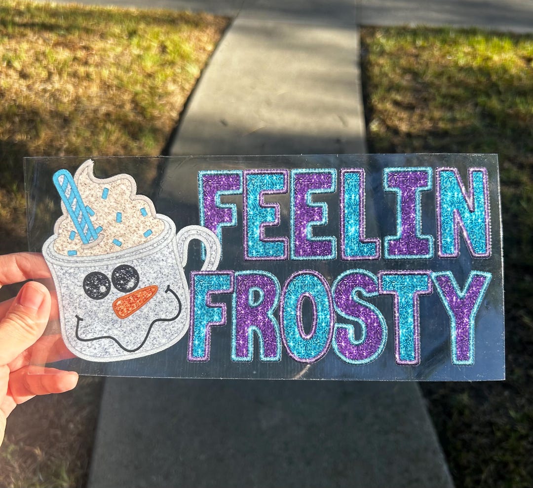 Snowman UV DTF 16oz Wrap, Ready to Apply, Christmas Cup Wrap - Etsy