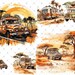 19 Watercolor Safari Tour Clipart, Safari Tour PNG, African Safari ...