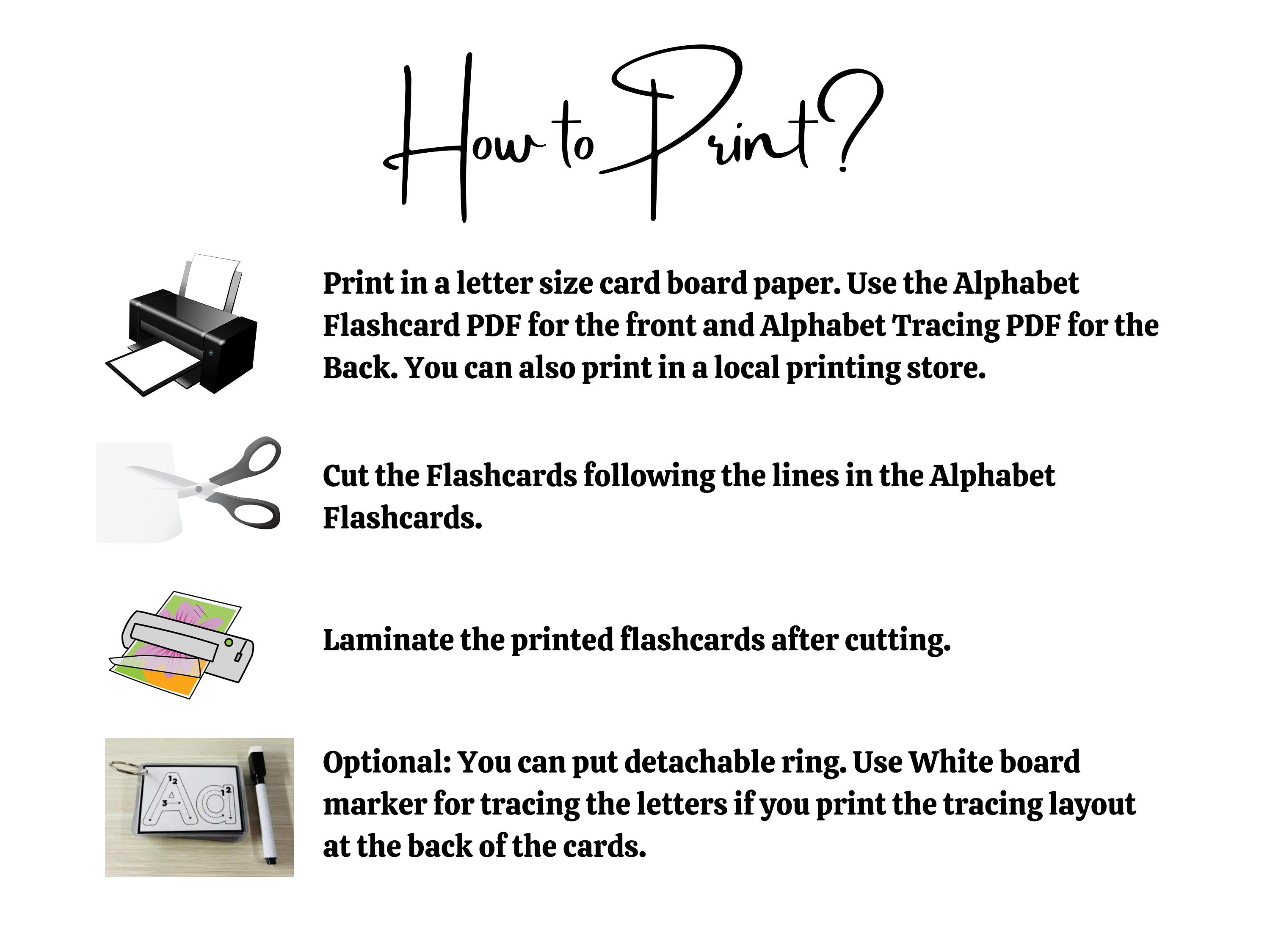 ABC Affirmation Flashcards Alphabet Flashcards Kids - Etsy