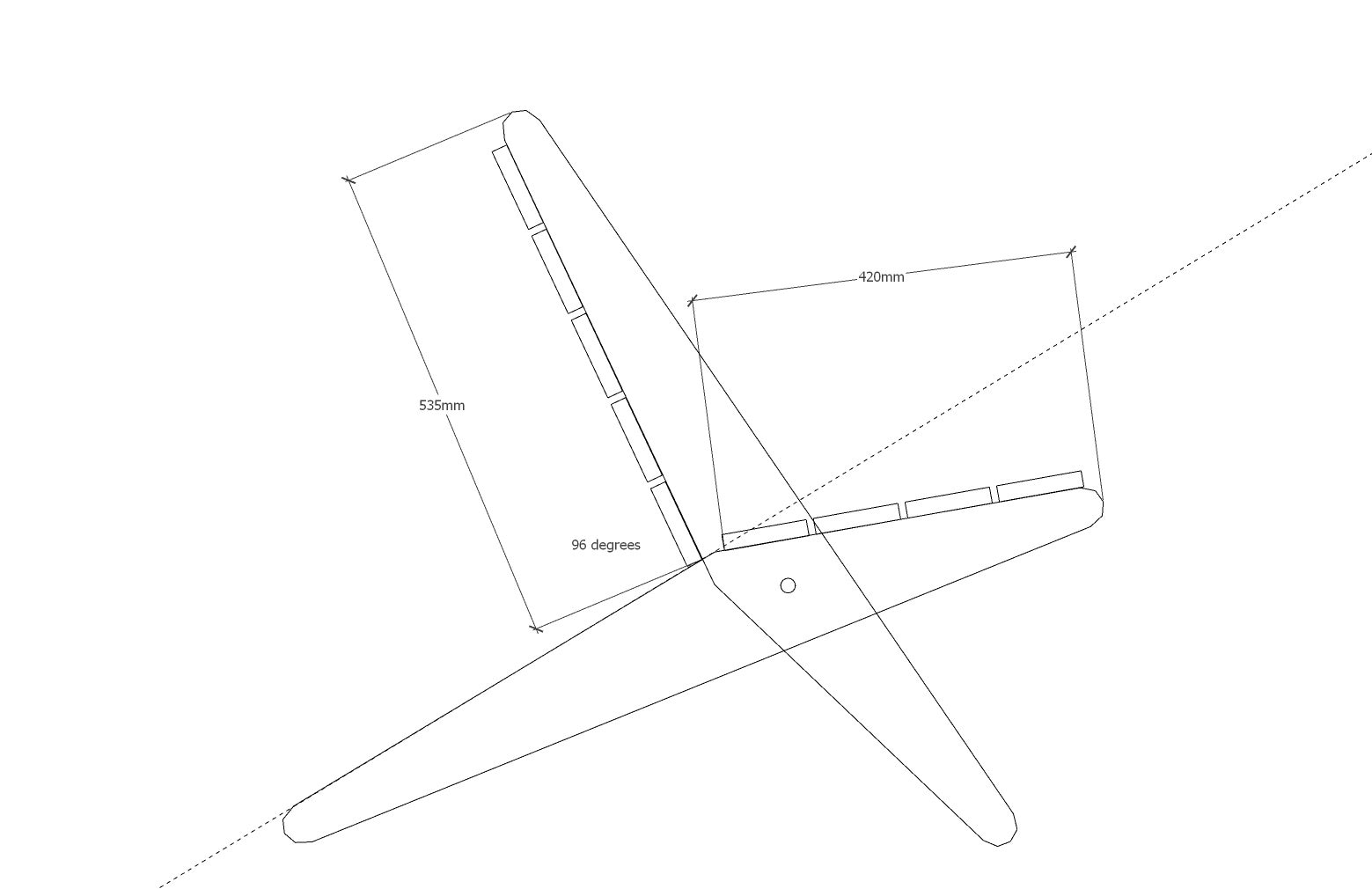 Foldable Chair Plan - Outdoor Garden Furniture Digital Plan. DWG, PDF ...