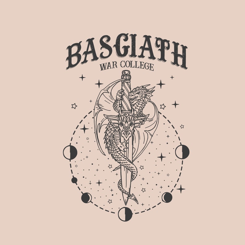 Acotar Basgiath War College Design Png Digital Download, Dragon Rider ...