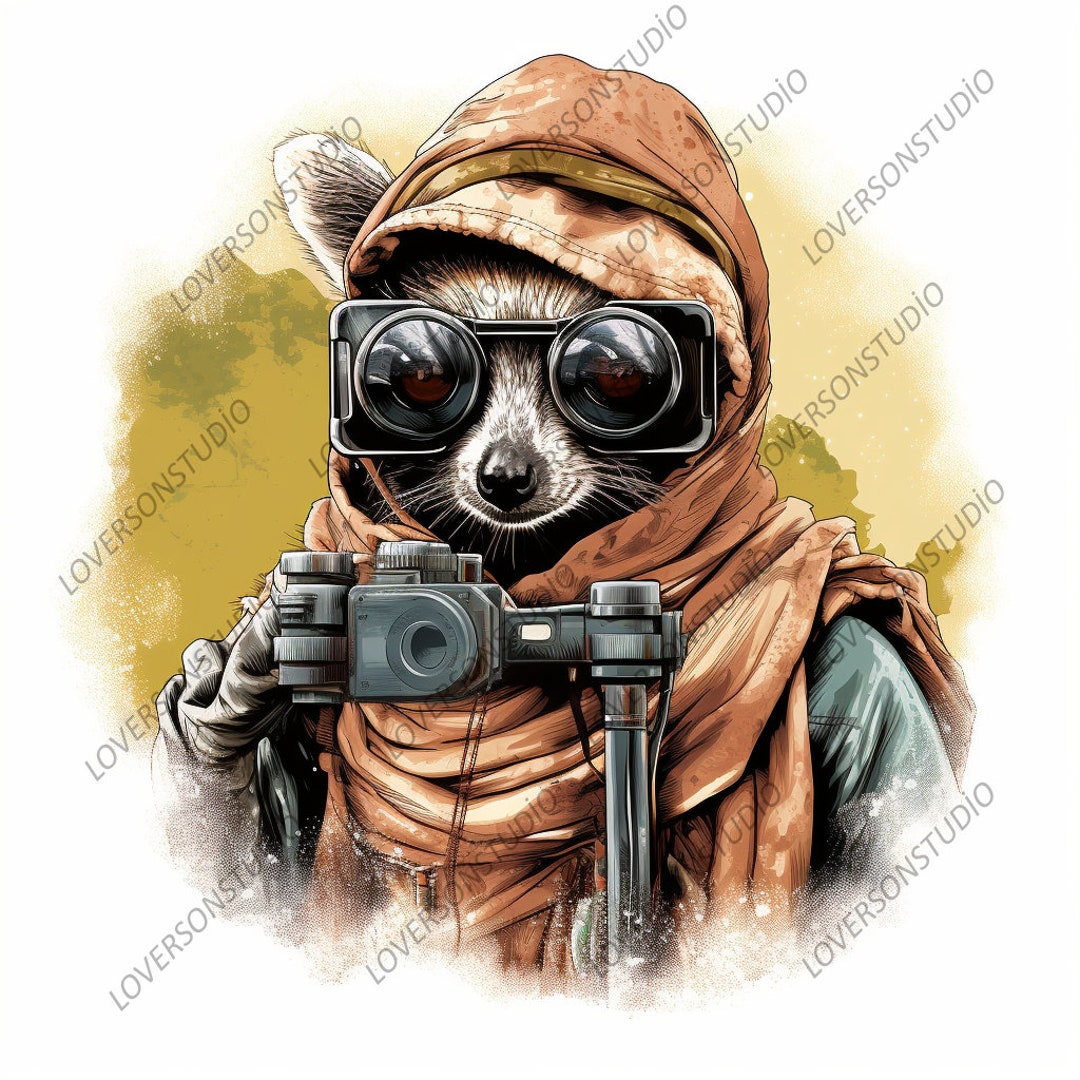 Cameraman Lemur Png-lemur Png-animal Png Sublimation Design-set of 2 ...