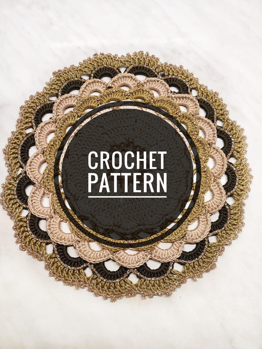 Knitting Pattern. Crochet Napkin Pattern. - Etsy