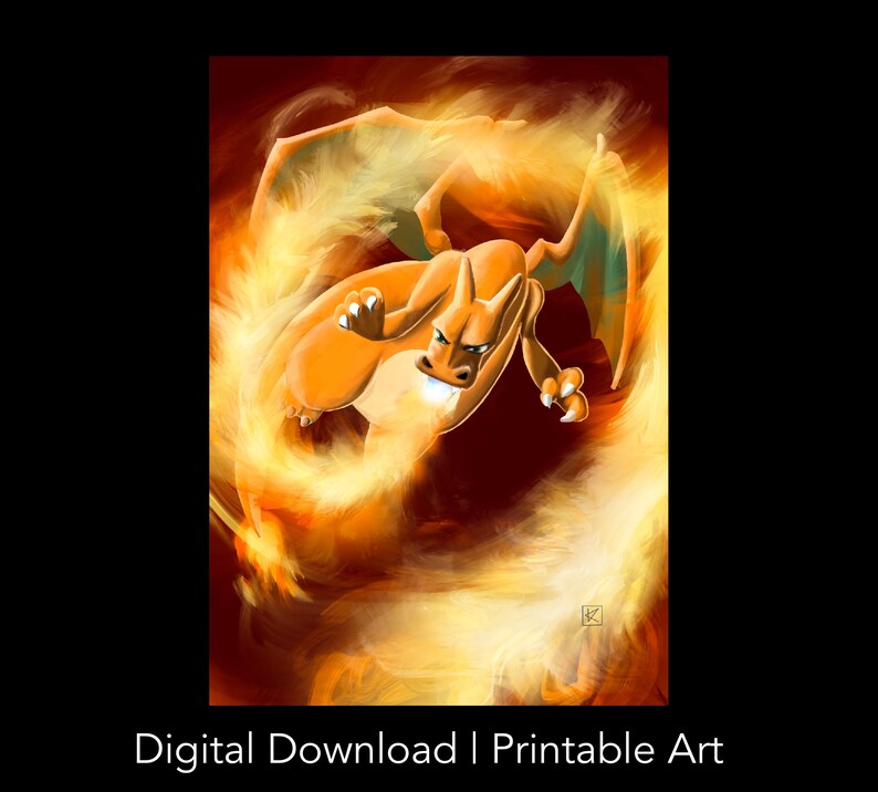 Fire Dragon Digital Fanart Artwork Dragon Series Download Art Wall Art ...