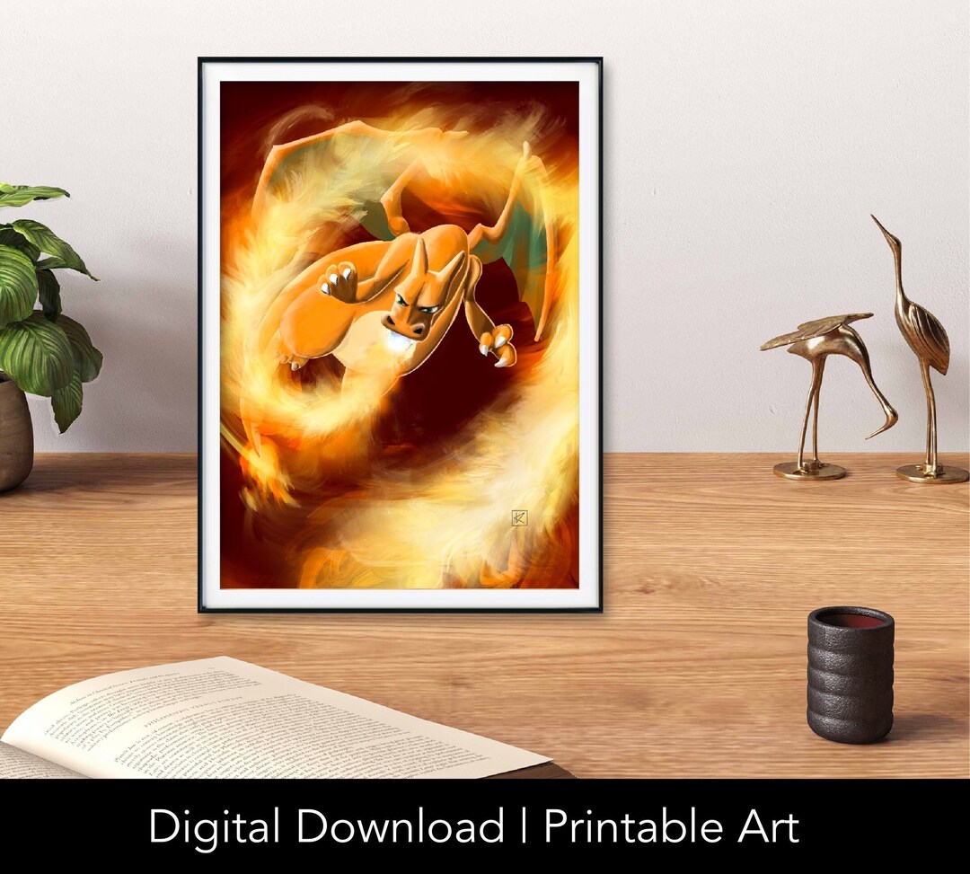 Fire Dragon Digital Fanart Artwork Dragon Series Download Art Wall Art ...