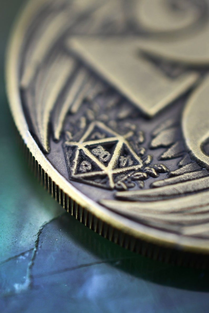 Coin of Criticals - Dnd / RPG 5e DM Roleplay Coin for Tabletop / LARP ...