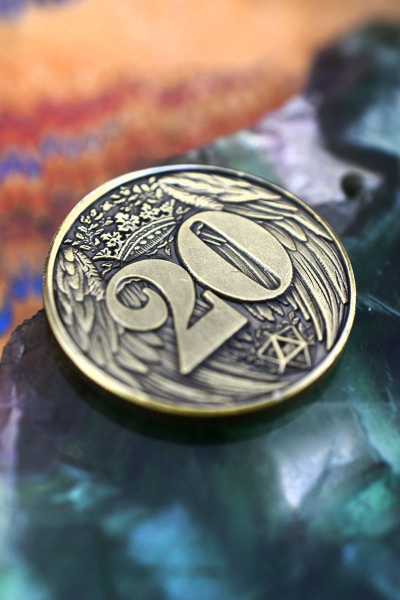 Coin of Criticals Dnd / RPG 5e DM Roleplay Coin for Tabletop - Etsy