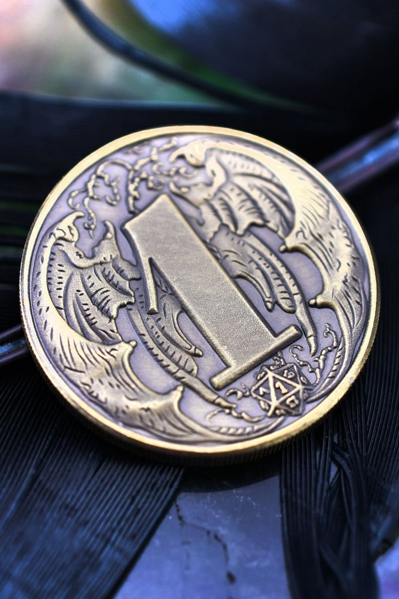 Coin of Criticals - Dnd / RPG 5e DM Roleplay Coin for Tabletop / LARP ...