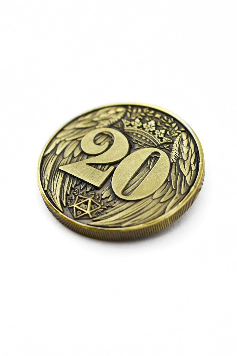 Coin of Criticals Dnd / RPG 5e DM Roleplay Coin for Tabletop - Etsy