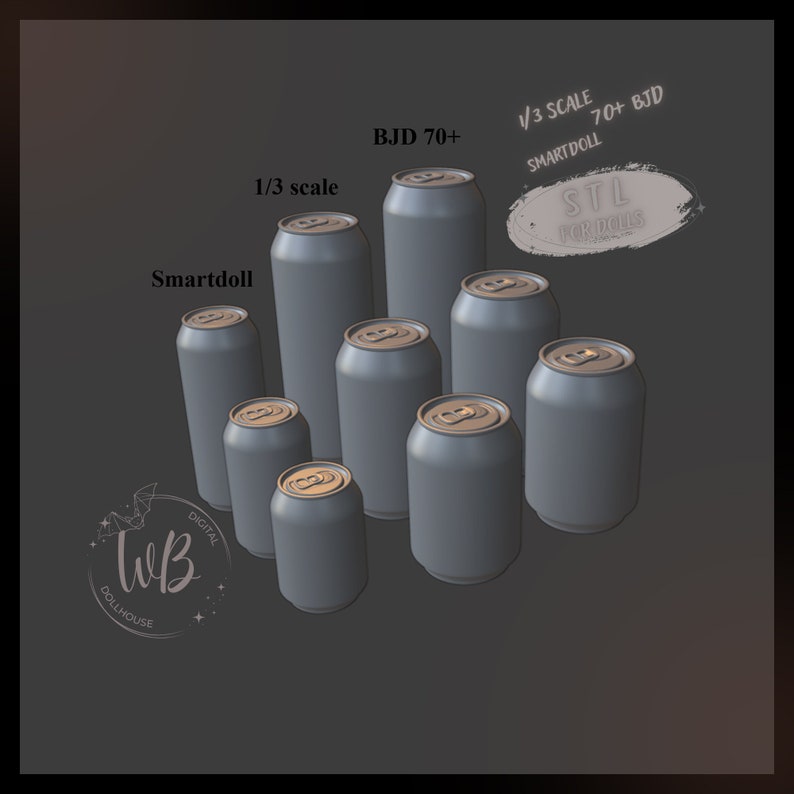 1-3 Scale Soda Can for BJD. Soda Pop Can. Smartdoll, 70+ Cm. Doll ...