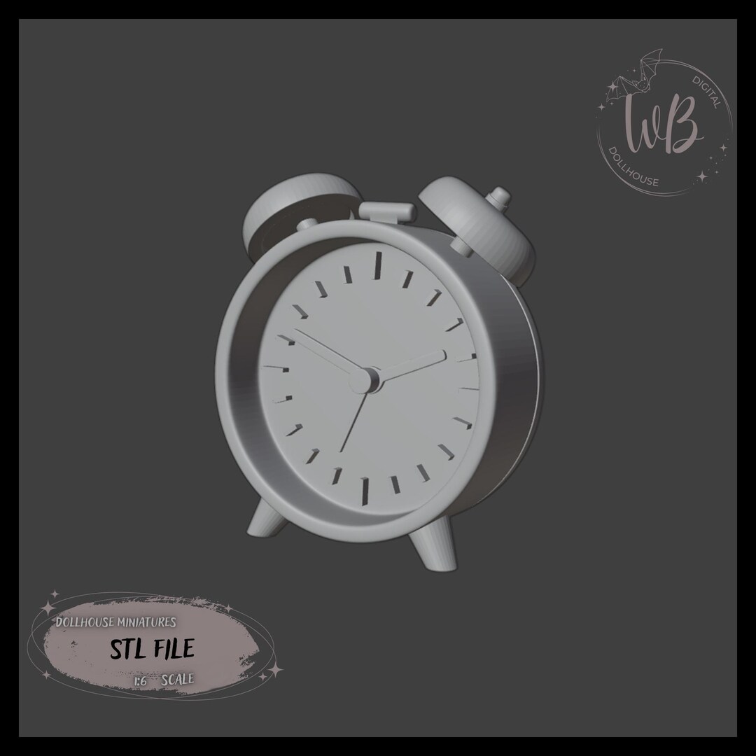 1:6 Scale. Miniature Clocks for a Dollhouse STL Downloadable File for ...