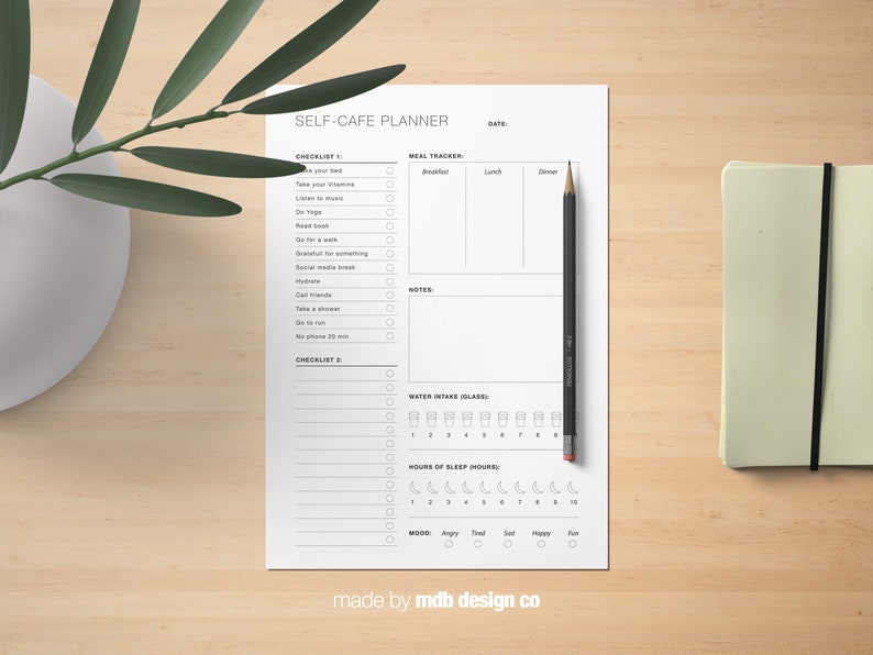 Self Care Planner Printable, Self-care, Daily Routine, Planner, A4 Size ...