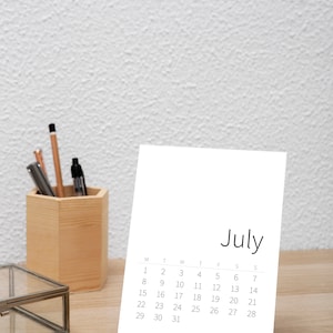 2024 Calendar Minimal 2024 Minimalist Monthly Calendar PDF Printable - Etsy