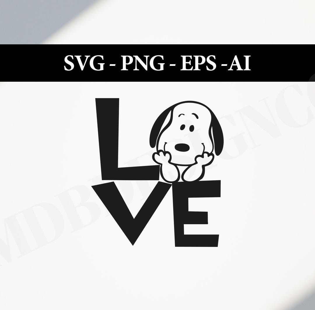 Snoopy, Valentines Day, Vector, Tattoo, Symbol, Love, Outline DIGITAL ...