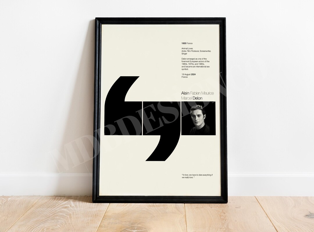 Alain Delon, Downloadable Digital Print, Alain Delon Poster, Phone ...