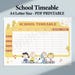 School Timetable, Snoopy, Weekly Planner Template, Planner ...