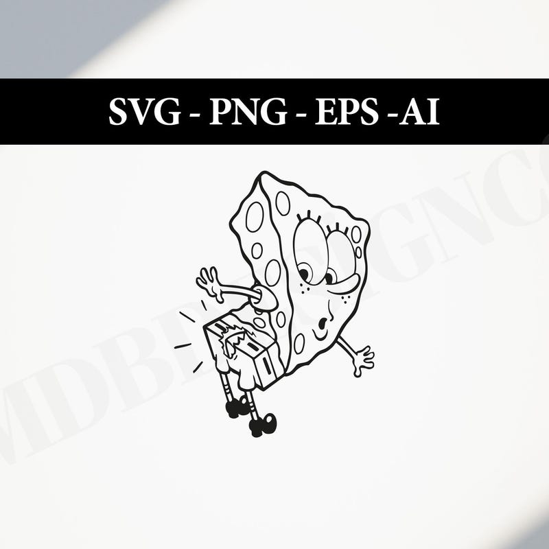 Spongebob Outline Svg - Etsy