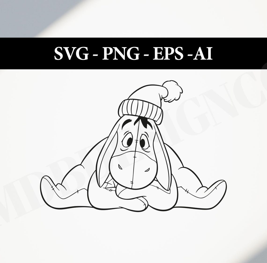 Christmas, Eeyore, Winnie the Pooh, Xmas, Vector, Tattoo, Symbol, Love ...