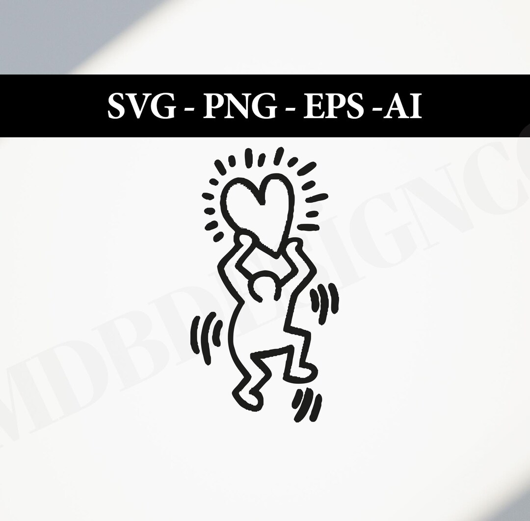 Keith Haring, Garfield, Xmas, Vector, Tattoo, Symbol, Love, Outline ...