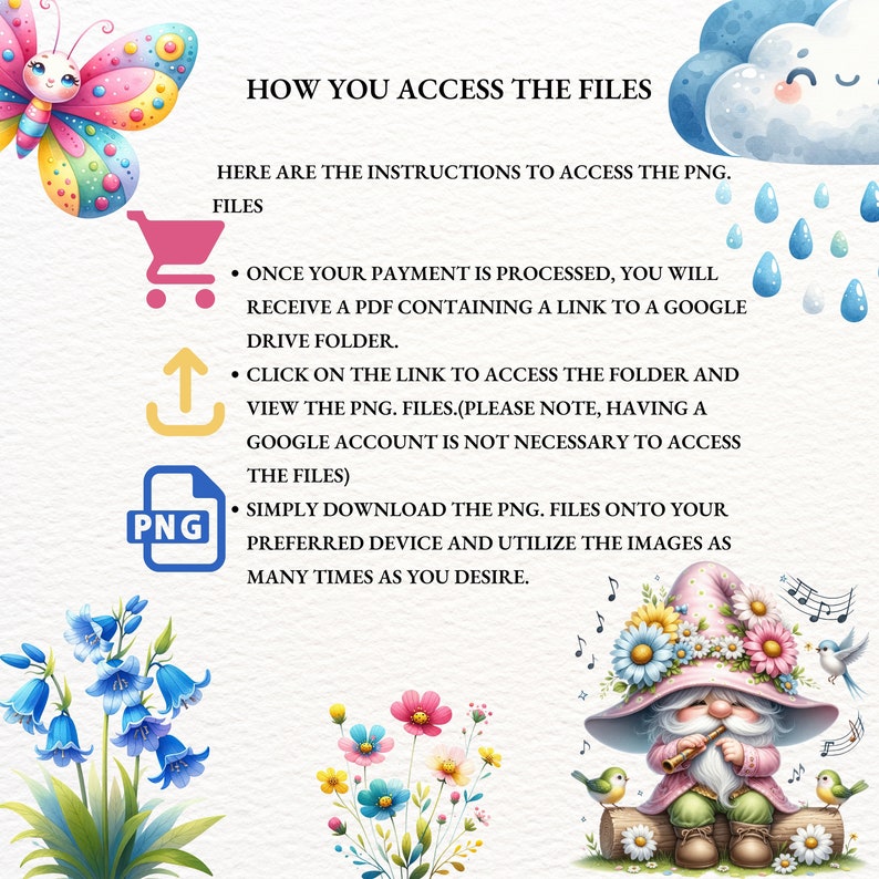 Spring Gnome Clipart,garden Gnome Png,easter Gnome Design,colorful ...