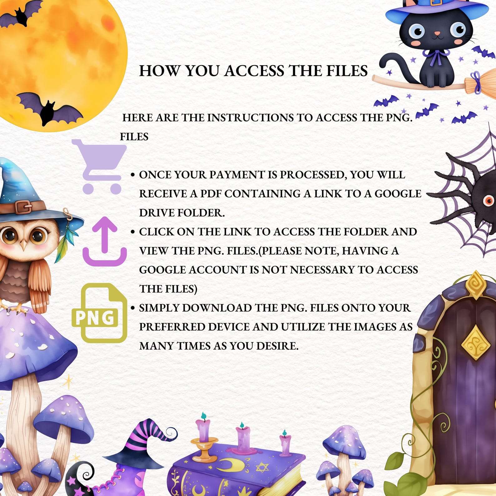 Little Witch Clipart,halloween Clipart,adorable Witchy Graphics ...