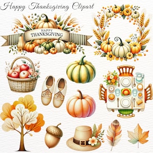 Thanksgiving Clipart,autumn Animals,turkey Clipart,fall Clipart,cute ...