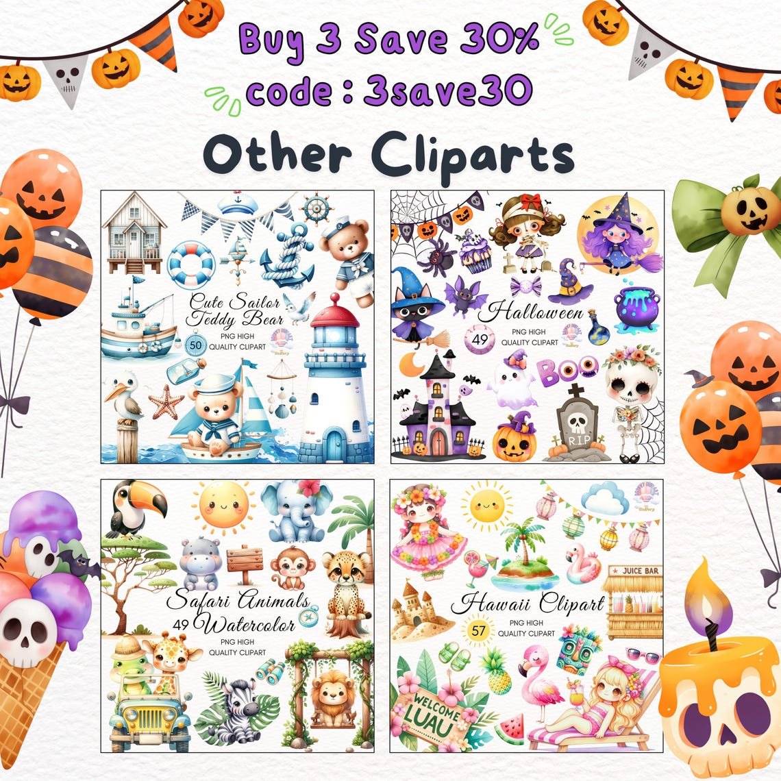 Little Witch Clipart,halloween Clipart,adorable Witchy Graphics ...