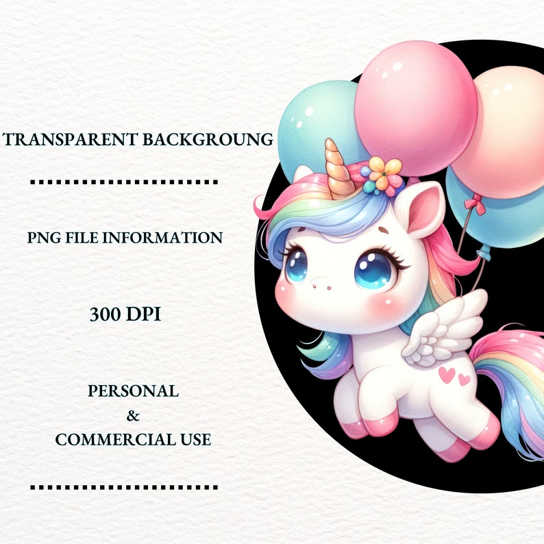 Cute Unicorn Birthday Clipart,rainbow Unicorn Clipart,unicorn Birthday ...